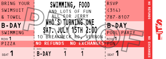 Special Event Ticketing